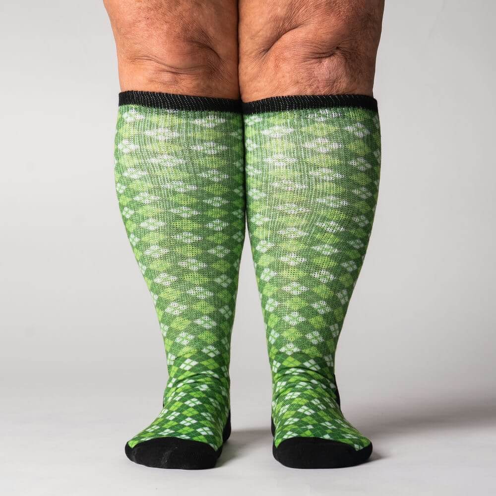 Irish Argyle EasyStretch™ Socks for Classic Style by Viasox